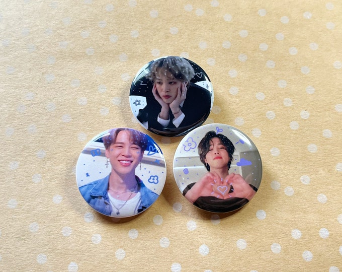 BTS Jimin Doodle Pins - Etsy