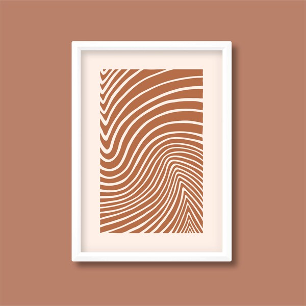 Abstract Lino Cut - Etsy