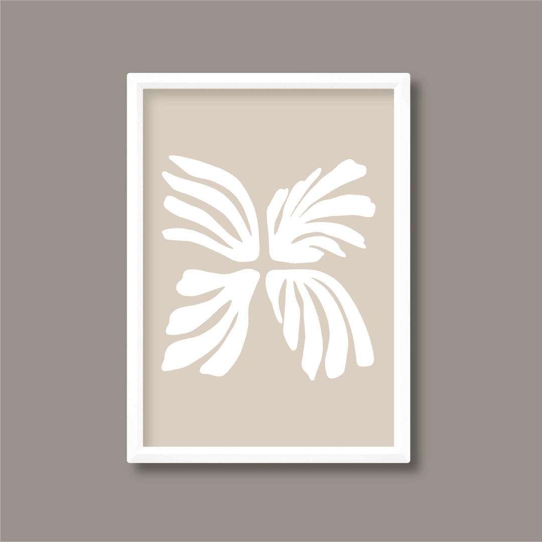 Henri Matisse Inspired Abstract Poster La Perruche beige A5 A4 A3 A2 A1 ...