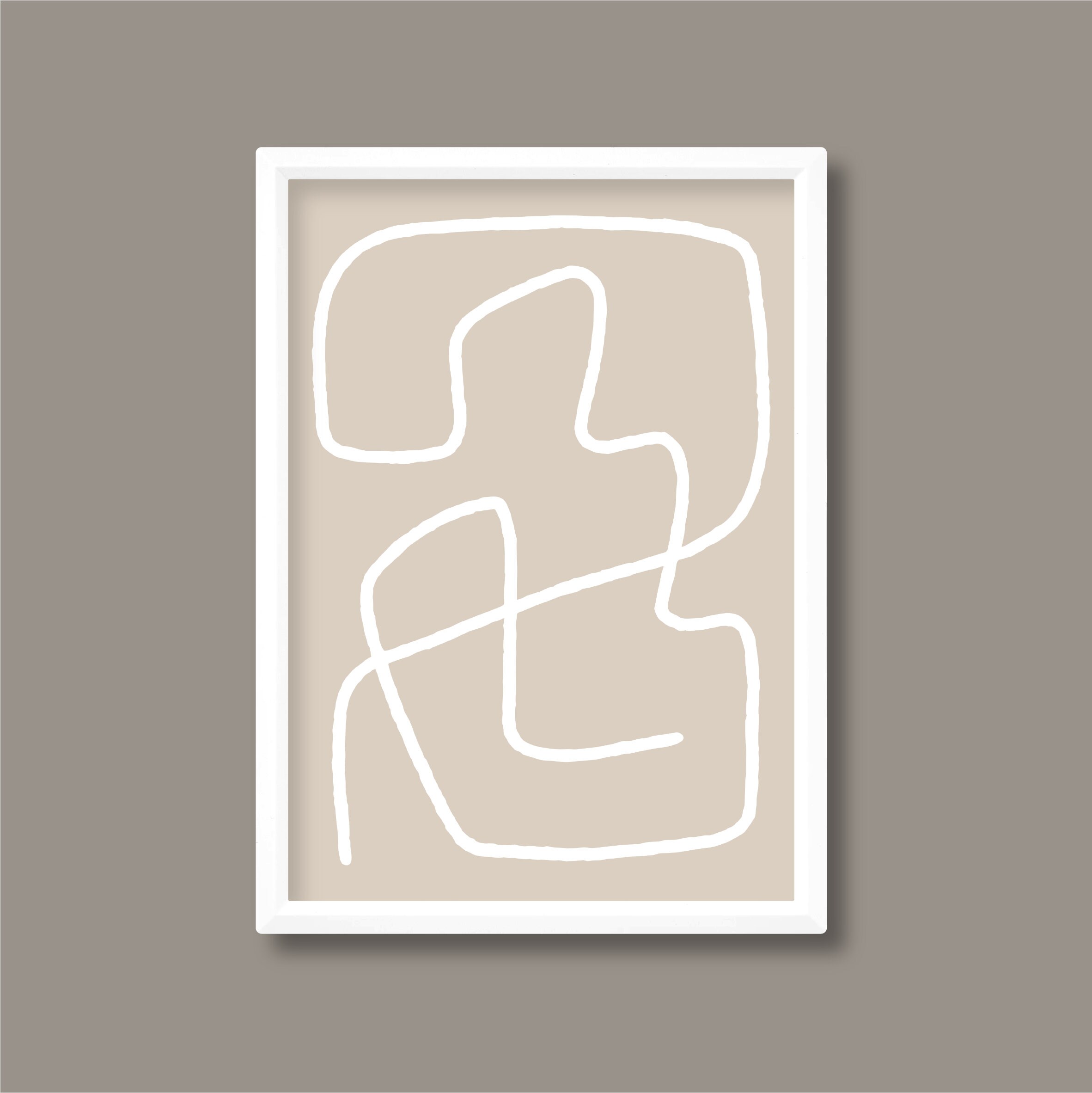 Abstract Neutral Tone Single Line Art Print Set of 3 - Etsy UK