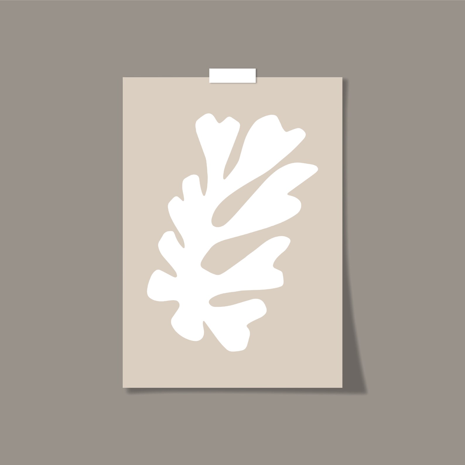 Henri Matisse Inspired Abstract Poster | La Perruche (beige) | A5 A4 A3 ...