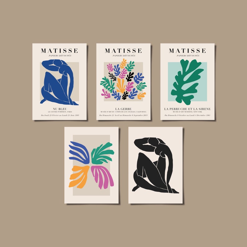Matisse Exhibition Postcard Set of 5 Available Individually - Etsy