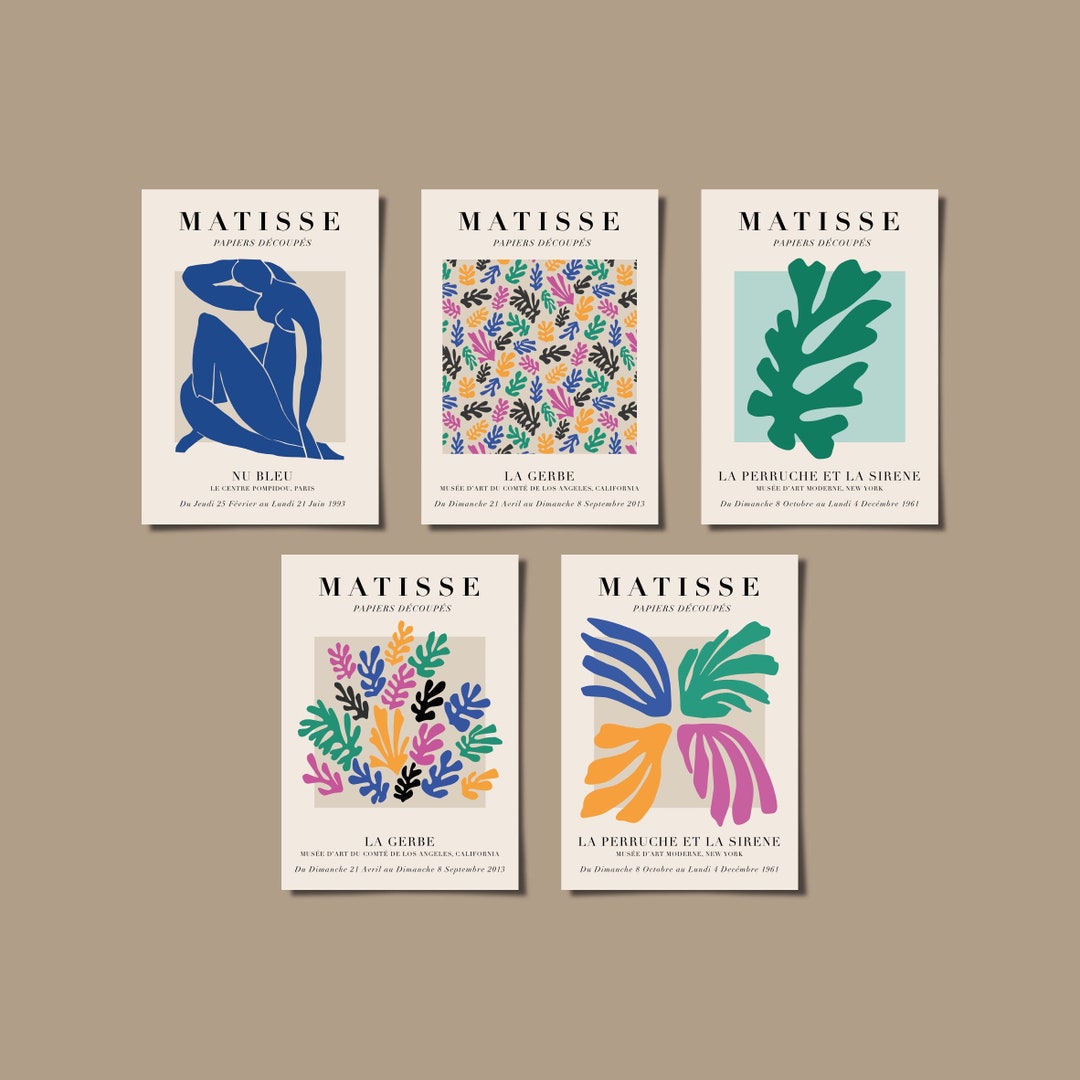 Matisse Exhibition Postcard Set of 5 | Available Individually | A6 - Etsy