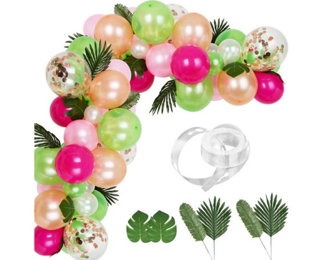 Tropical Party Balloon Arch Hawaiian Party Flamingo Party Flamingo Baby ...