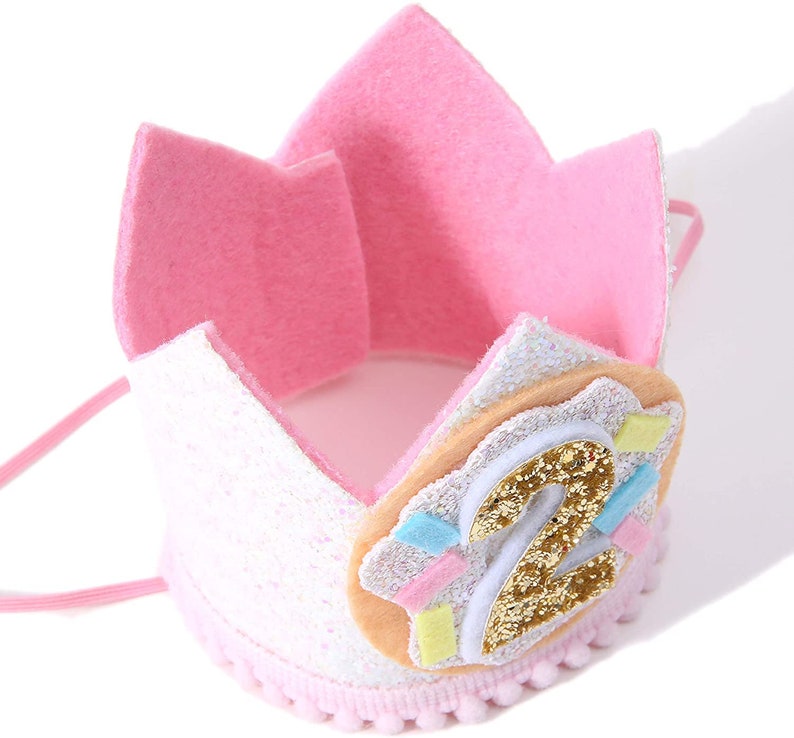 Donut Party Hat Crown 2nd Birthday Donut Ice Cream Birthday - Etsy