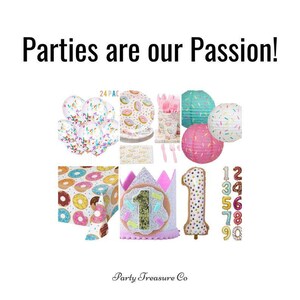 Donut Party Hat Crown 2nd Birthday Donut Ice Cream Birthday Party ...