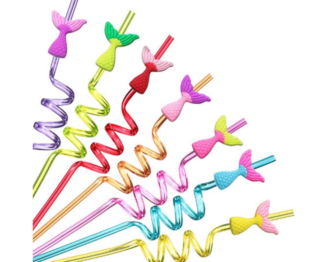 Mermaid Party Straws Under the Sea Party Decorations Mermaid Party ...