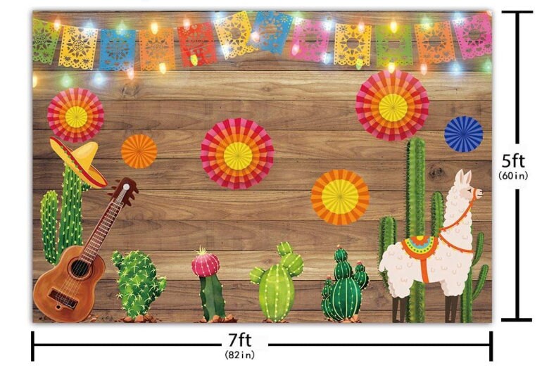 Fiesta Party Photo Backdrop Scene Fiesta Party Decor Fiesta - Etsy