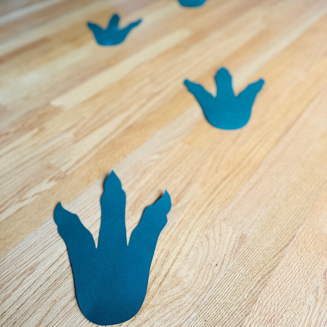 Dinosaur Footprint Dinosaur Birthday Party Decor Girl Boy Decor Dino ...