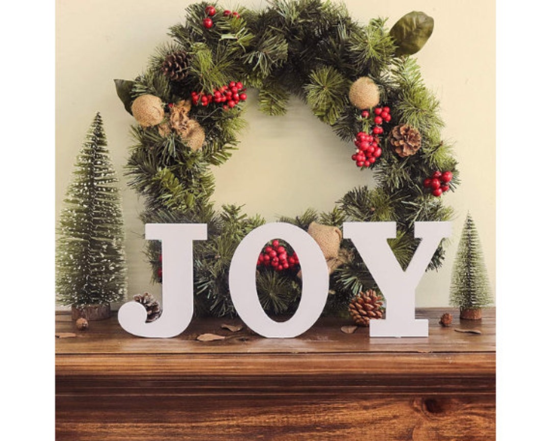 Christmas Sign Joy Decoration Christmas Decorations Holiday - Etsy