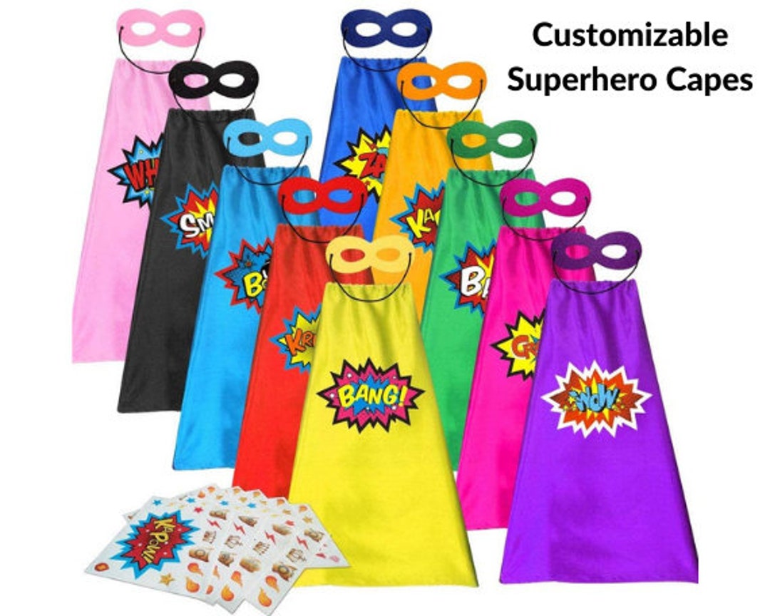 Superhero Capes and Masks Superhero Birthday Superhero Party Birthday ...