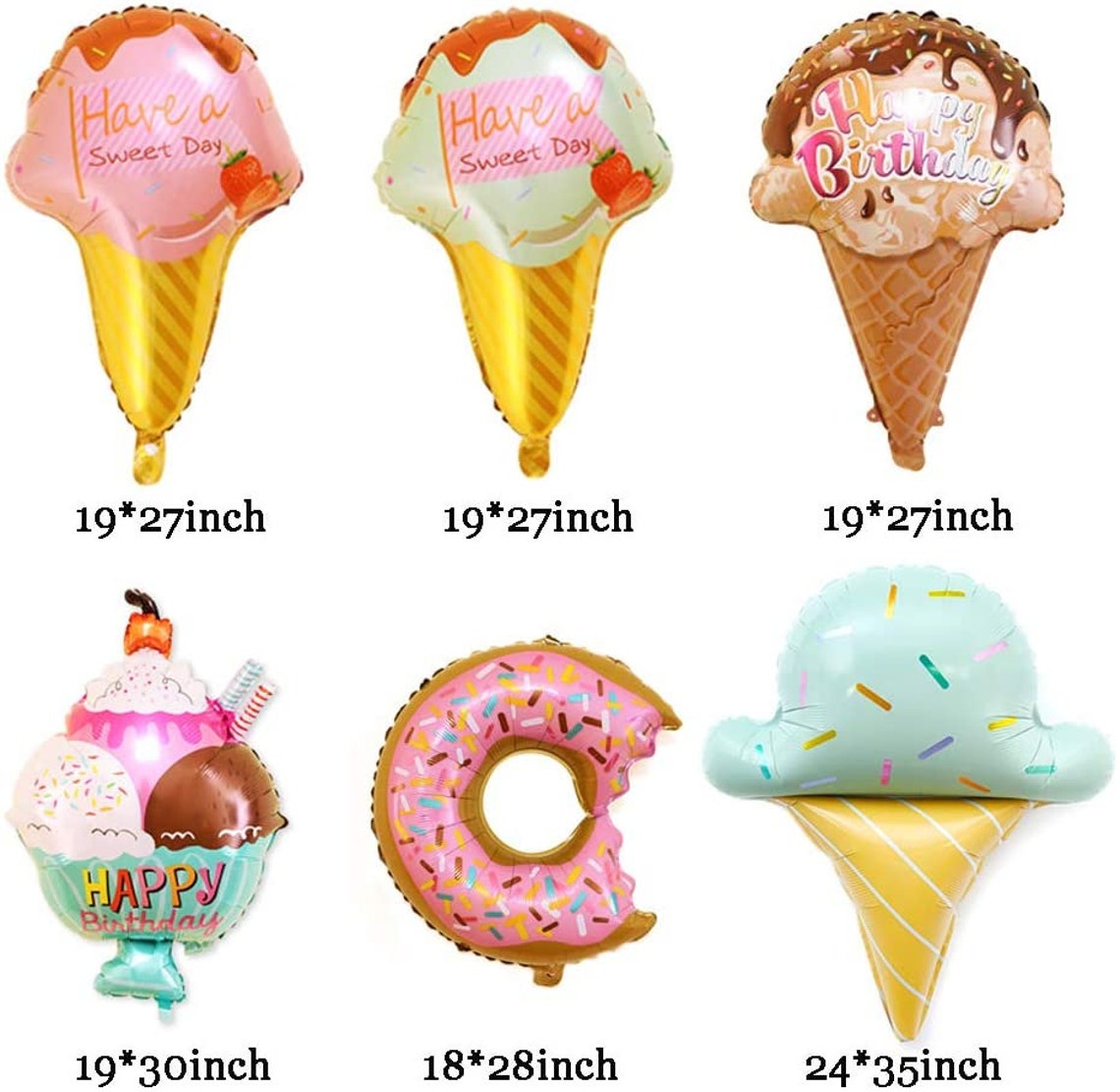 Ice Cream Party Sweet Balloons Ice Cream Birthday Party - Etsy