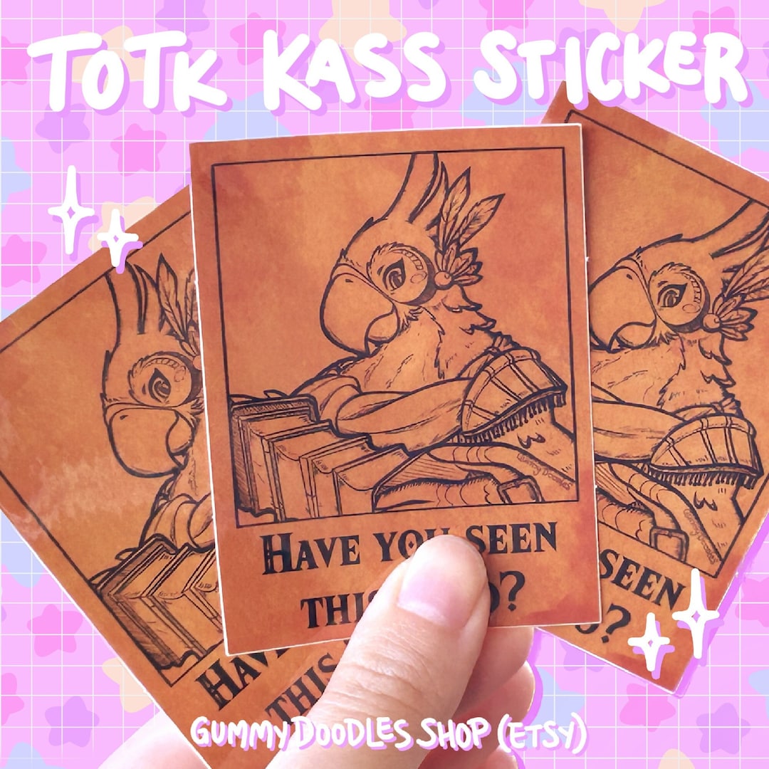 Kass Totk Wanted Vinyl Sticker - Etsy