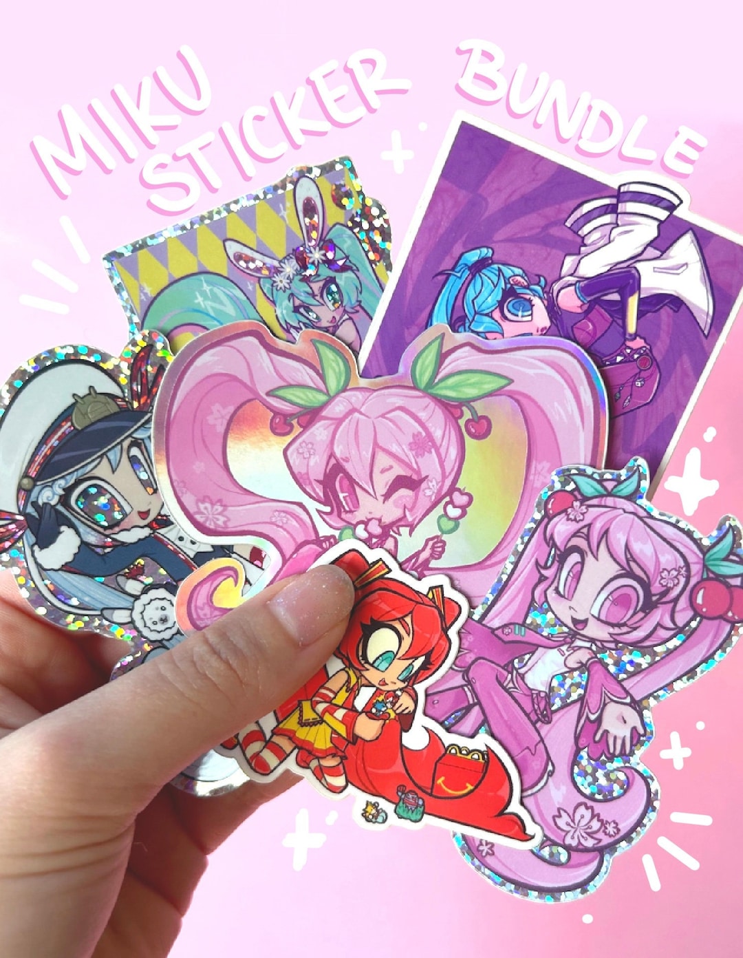 Hatsune Miku Sticker Pack of 6 - Etsy