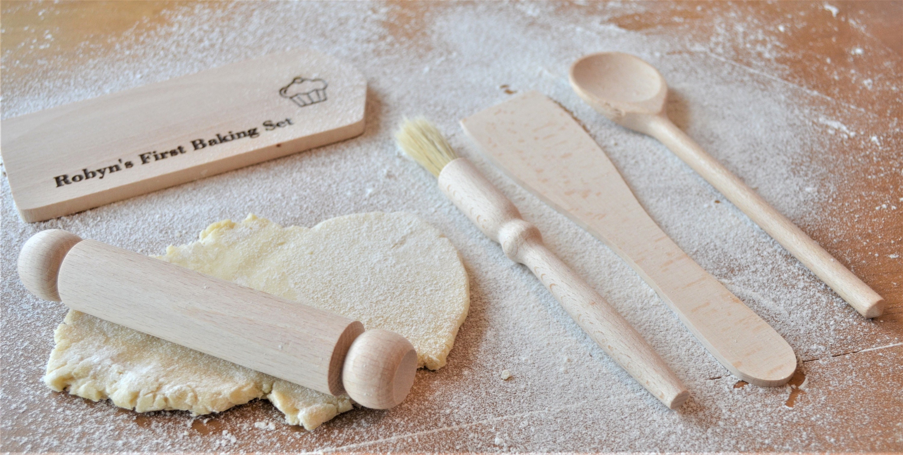 Personalised Wooden Baking Set for Children Childs First - Etsy Australia