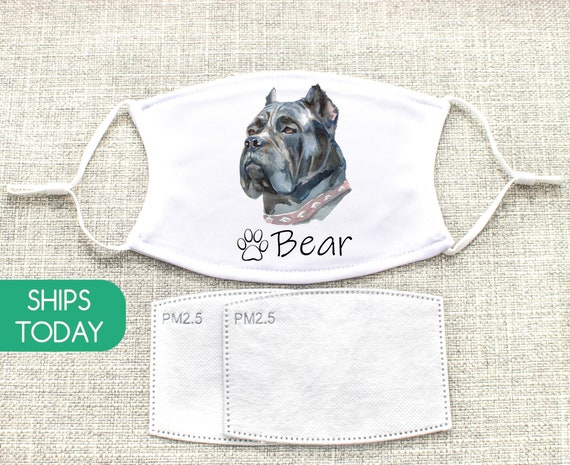 Cane Corso Face Mask Adults Cane Corso Mask with Filter | Etsy