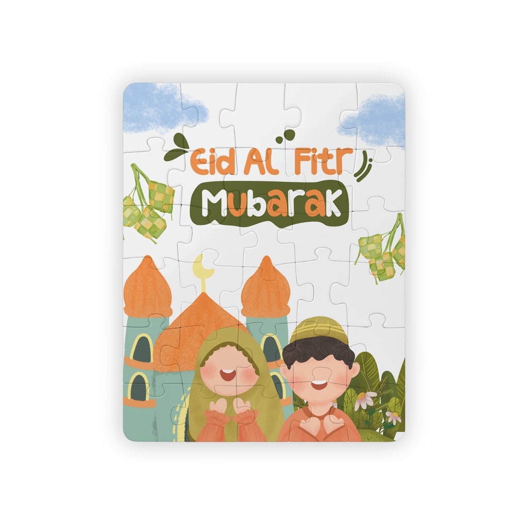 Eid Mubarak Kids' Puzzle, Ramadan Puzzle, Islamic Puzzle, 30-piece - Etsy