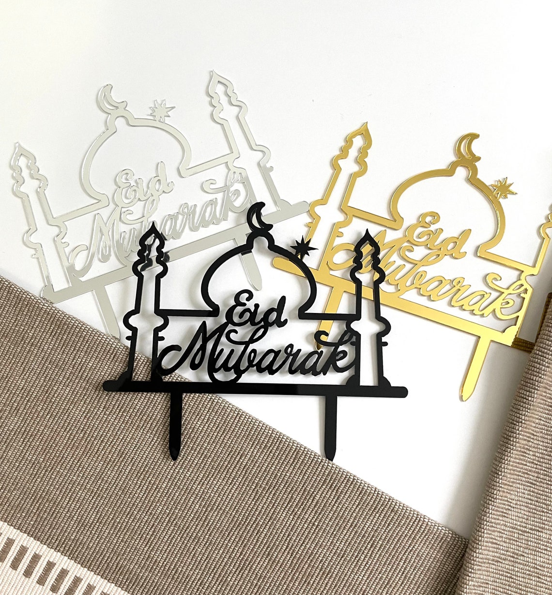 Cake Topper Eid Mubarak Cake Topper Ramadan Acrylic Cake - Etsy Canada