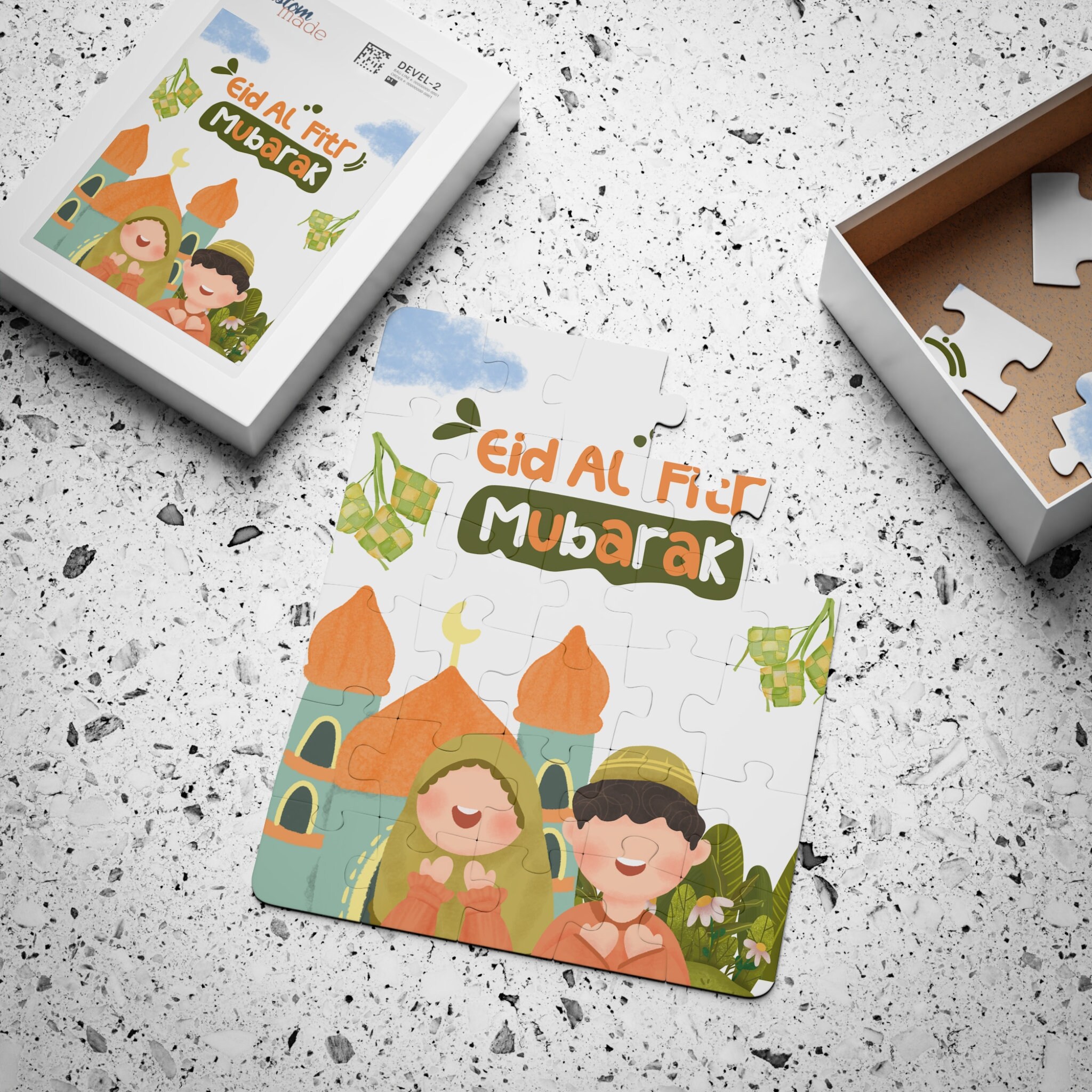 Eid Mubarak Kids' Puzzle, Ramadan Puzzle, Islamic Puzzle, 30-piece - Etsy