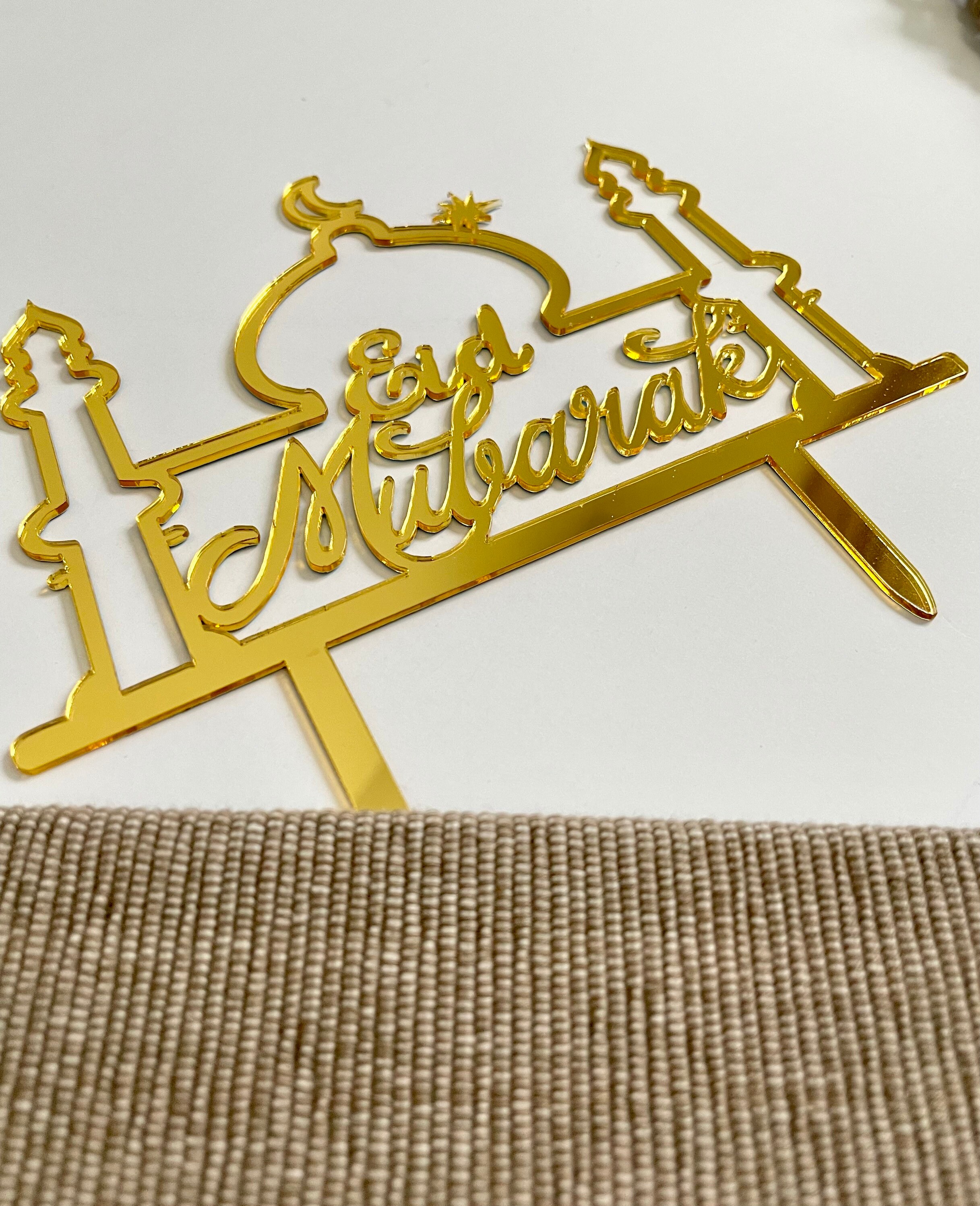 Cake Topper Eid Mubarak Cake Topper Ramadan Acrylic Cake - Etsy Canada