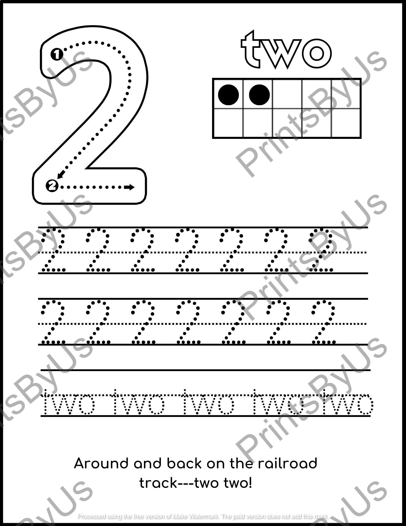 Number Formation Practice Sheets - Etsy