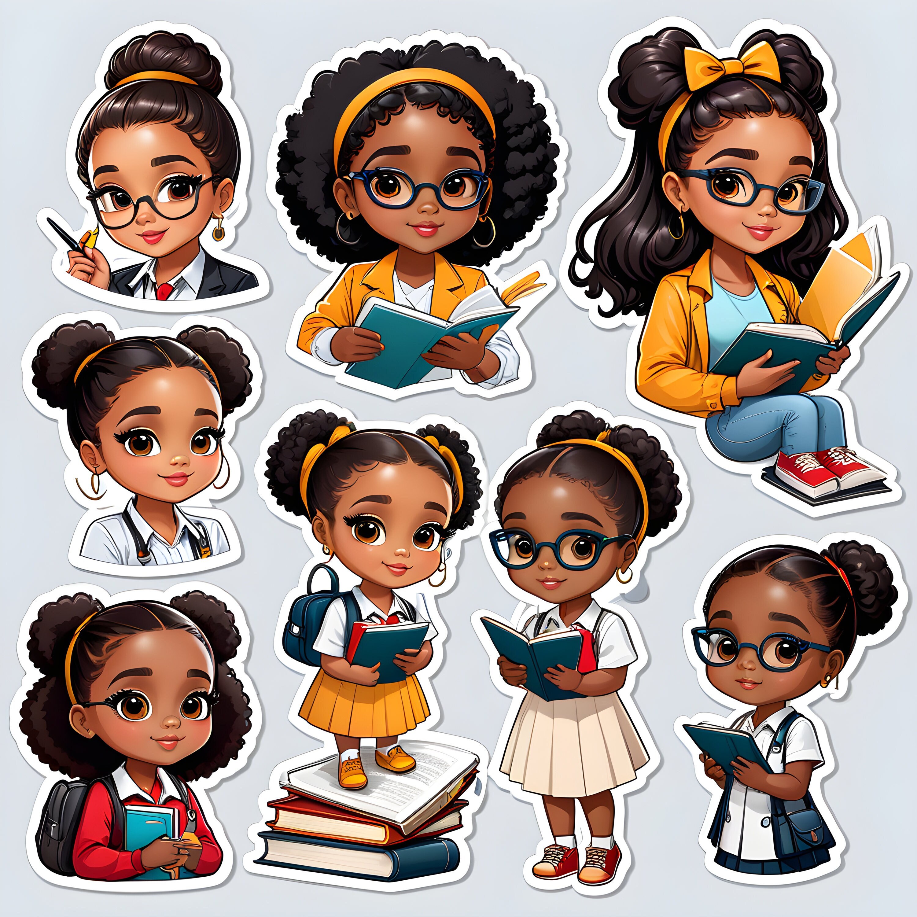 Smart Girls Stickers digital Download - Etsy
