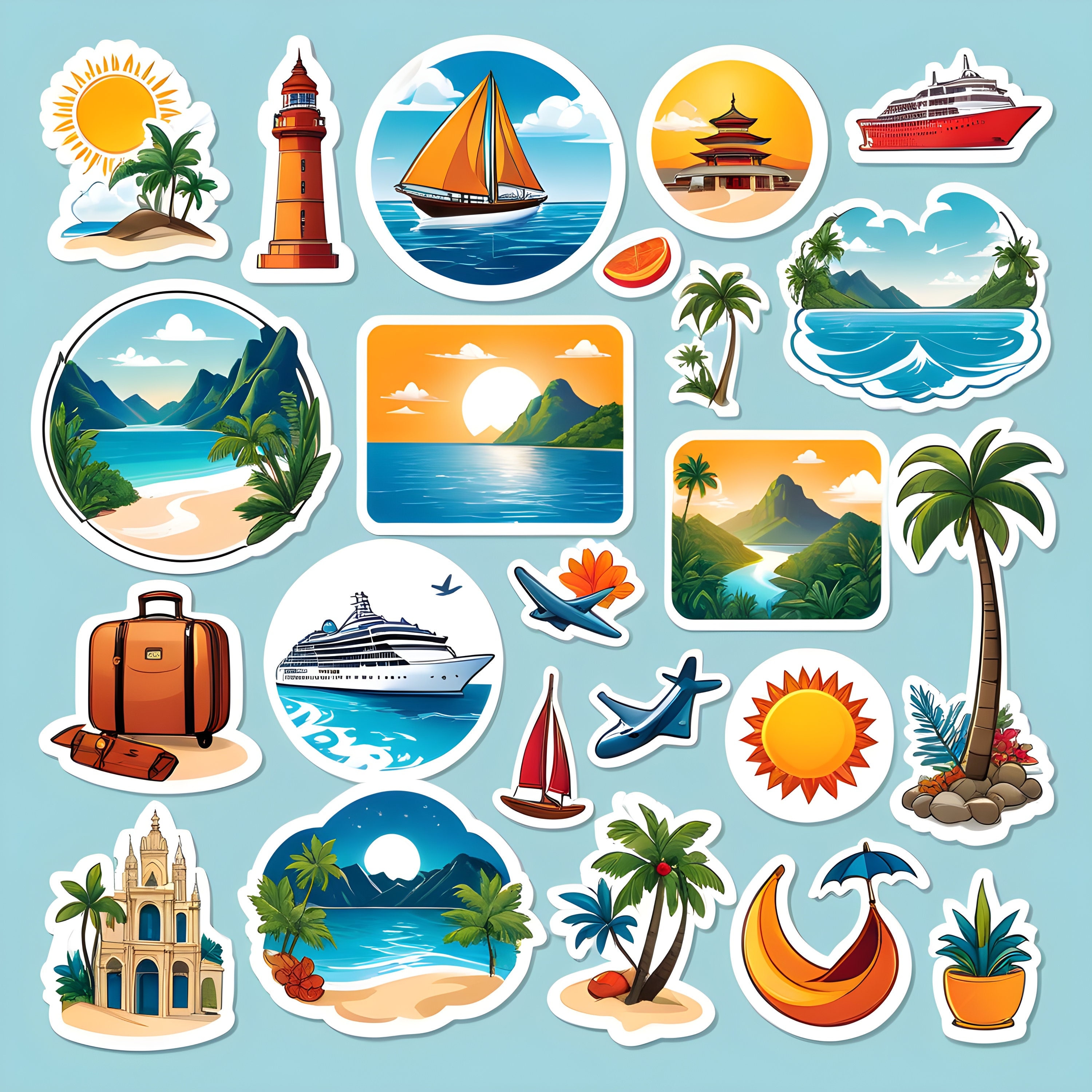 Travel Lovers Stickers digital Download - Etsy