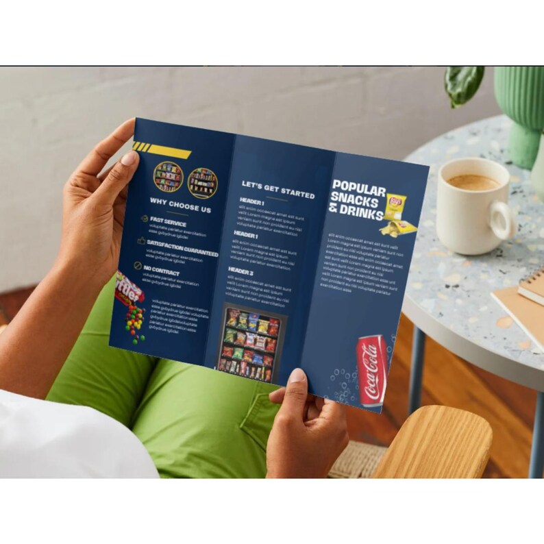 Business Bundle Vending Machine Brochure and Business Card Template ...
