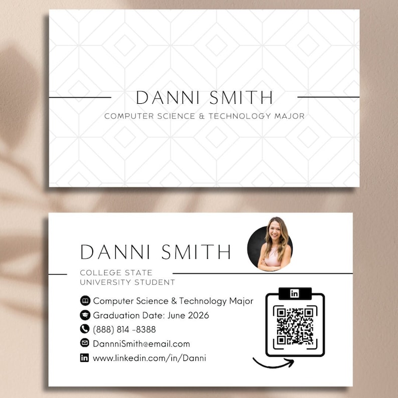 Intern Inspired Elegant & Chic Minimalist Business Card Templates ...