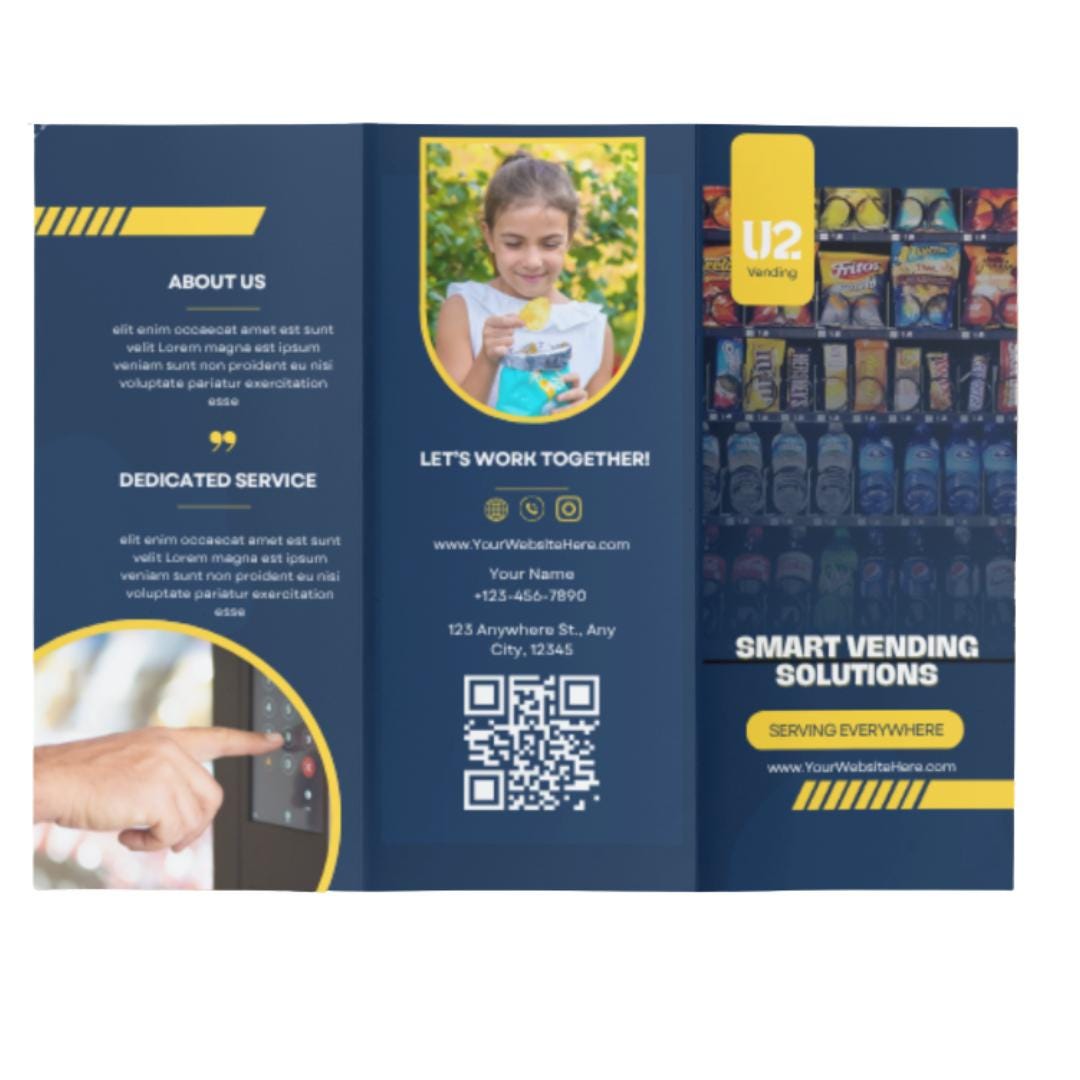 Editable Trifold Vending Machine Business Trifold Brochure Template ...