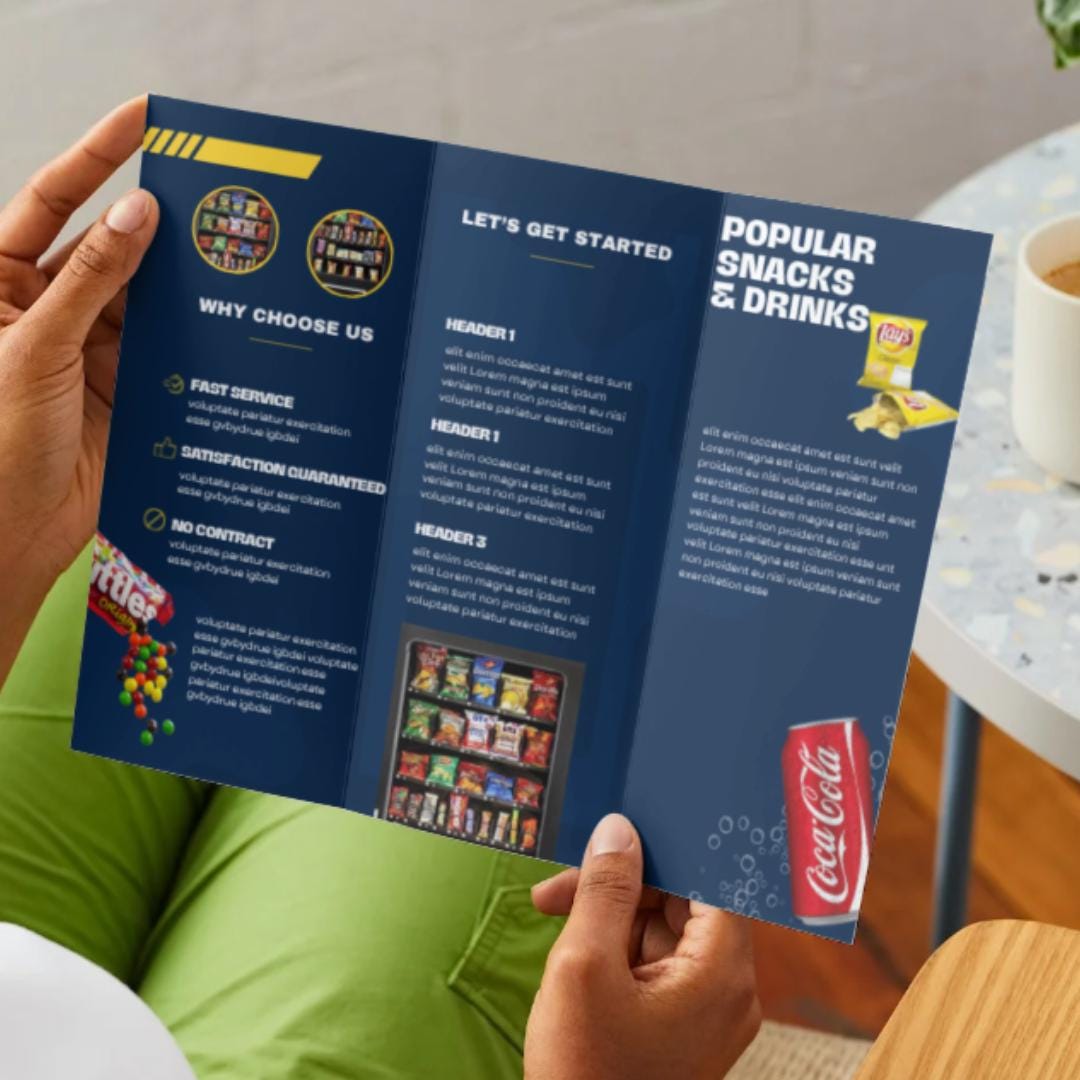 Editable Trifold Vending Machine Business Trifold Brochure Template ...