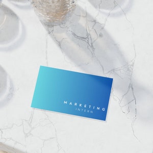 Intern Inspired Chic and Simple Business Card Templates: Editable ...