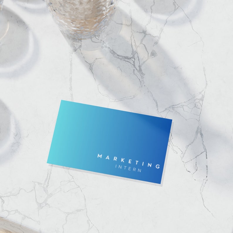 Intern Inspired Chic and Simple Business Card Templates: Editable ...