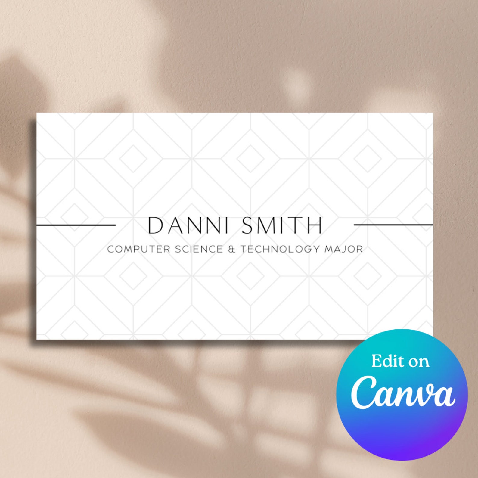 Intern Inspired Elegant & Chic Minimalist Business Card Templates ...