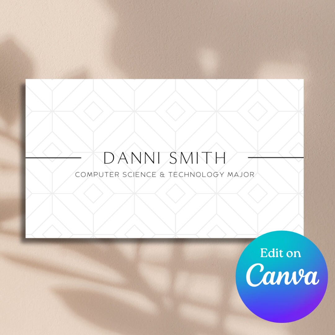 Intern Inspired Elegant & Chic Minimalist Business Card Templates ...