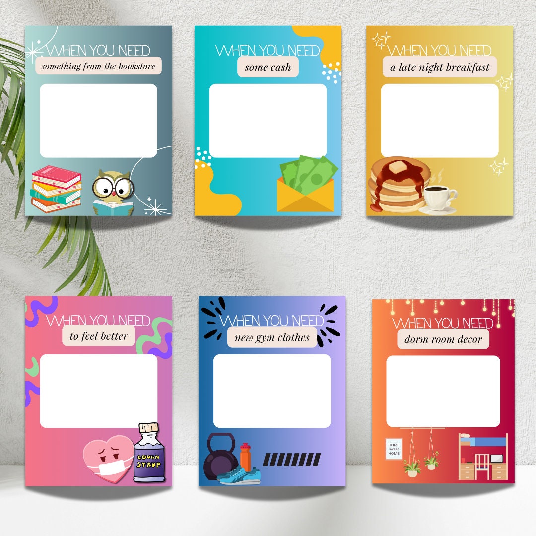 Printable College Gift Card Book | Graduation Gift| Care Package ...