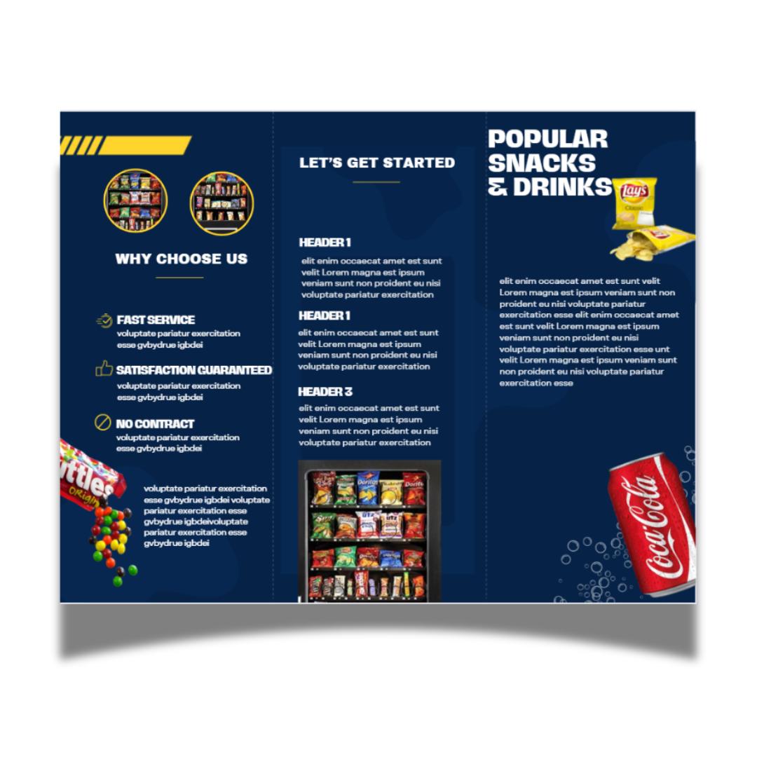 Editable Trifold Vending Machine Business Trifold Brochure Template ...