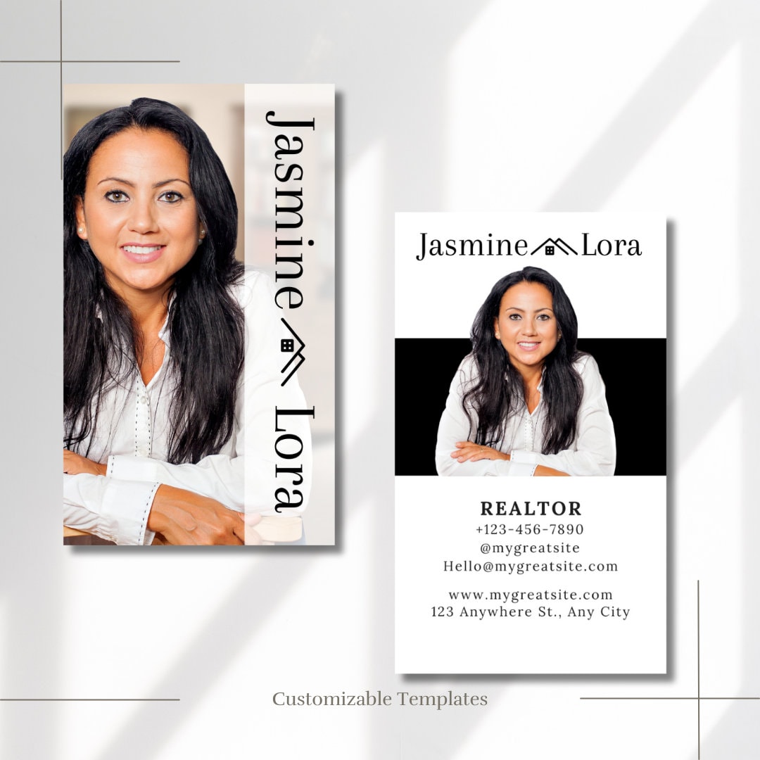 Business Card Template | DIY Customizable Business Card | Modern ...