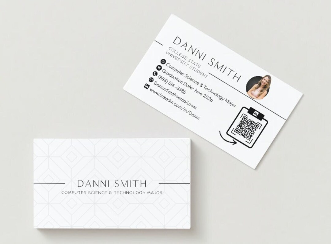 Intern Inspired Elegant & Chic Minimalist Business Card Templates ...