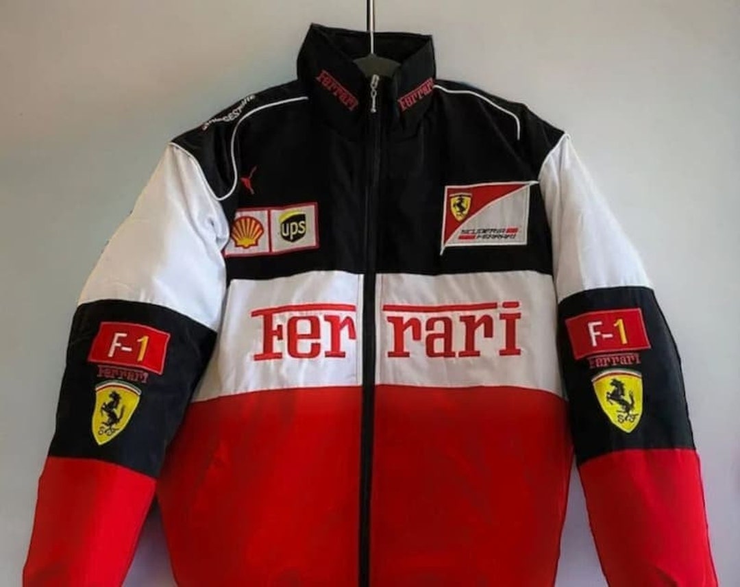 Embroidered Ferrari F1 Jacket Racing Jacket Formula 1 Vintage Vintage ...