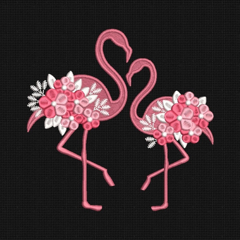 Birds Embroidery Design, Designs Flamingo - Etsy