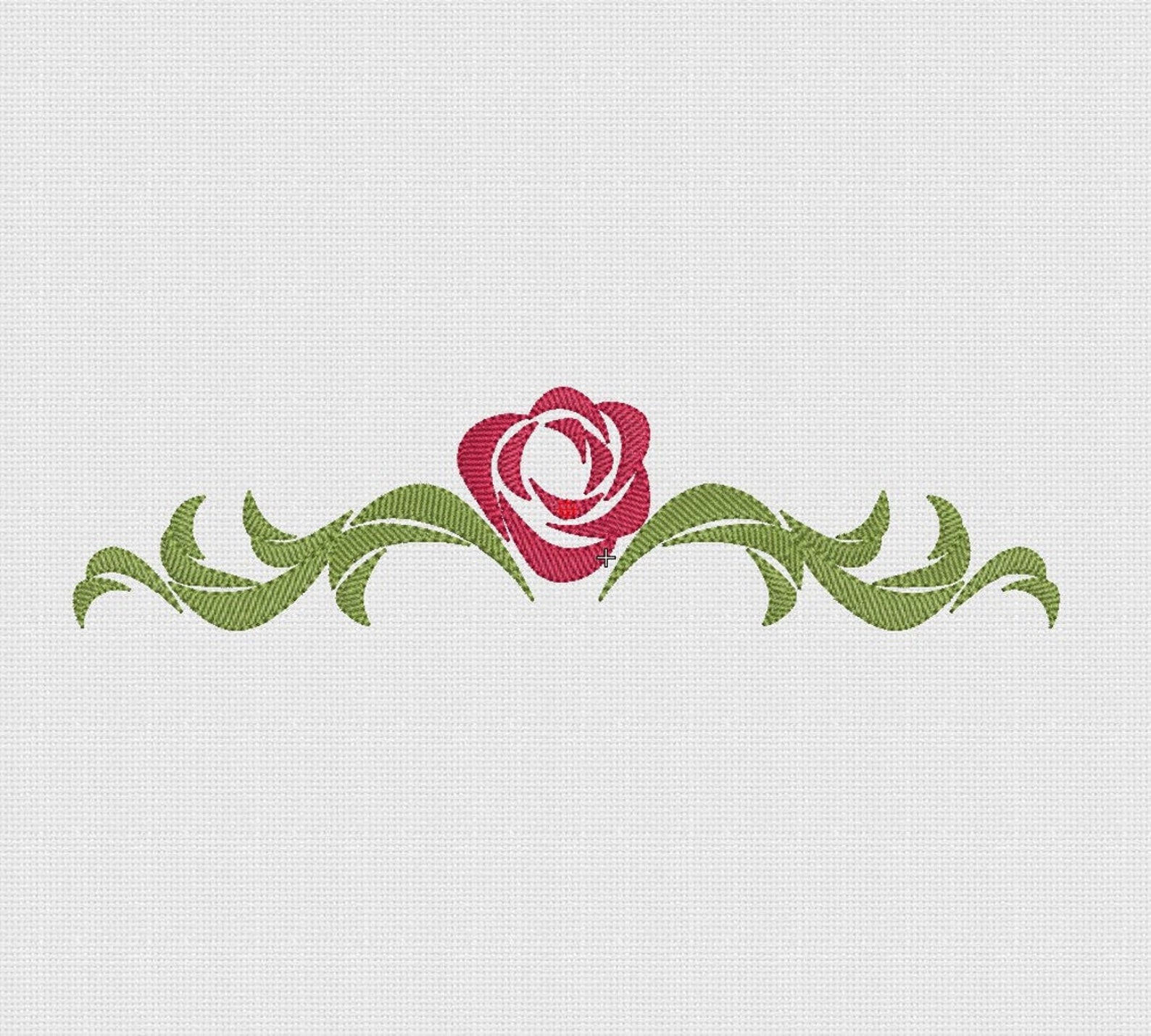 Machine Embroidery Design Rose Border 3x10 in INSTANT DOWNLOAD | Etsy