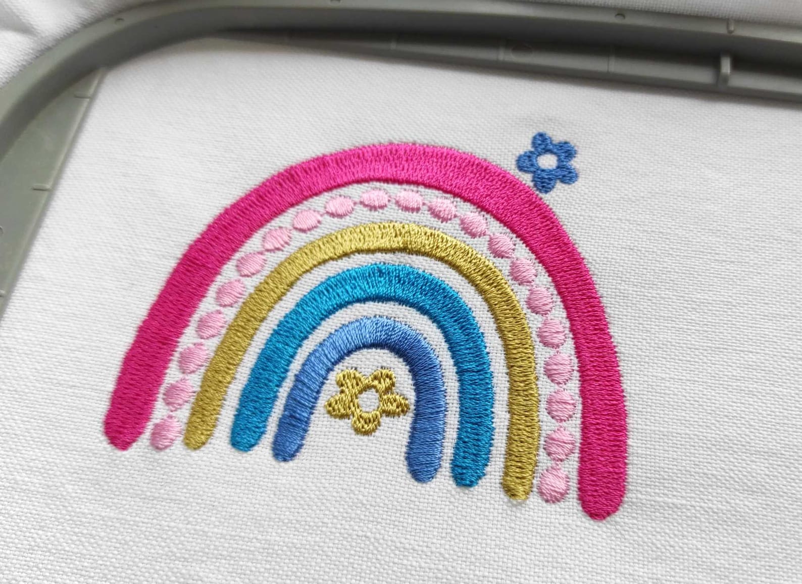 Broderie Designs Arc-en-ciel Broderie Design Fleurs | Etsy