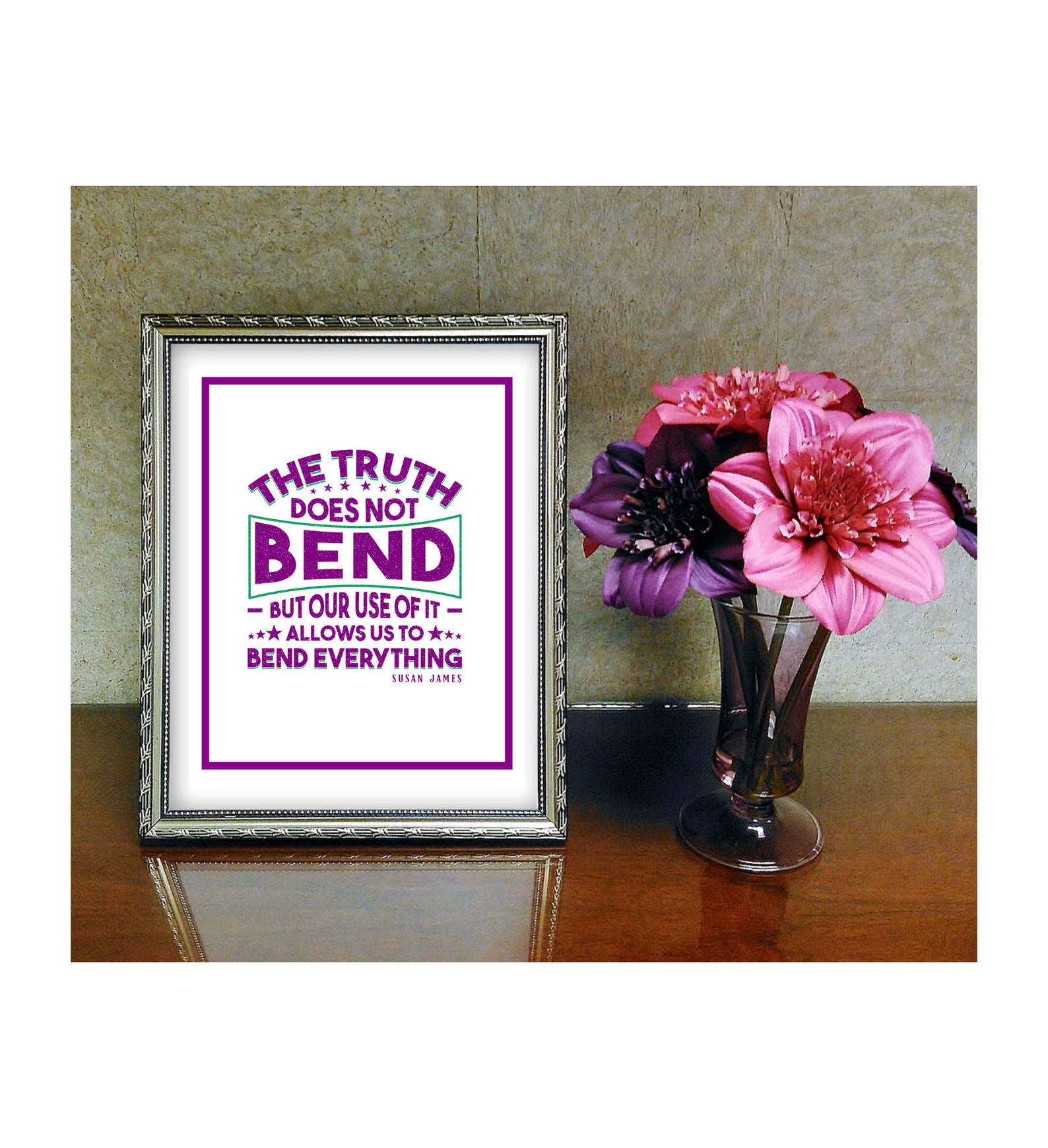 The Truth Does Not Bend but Our Use of It Allows Us to Bend - Etsy