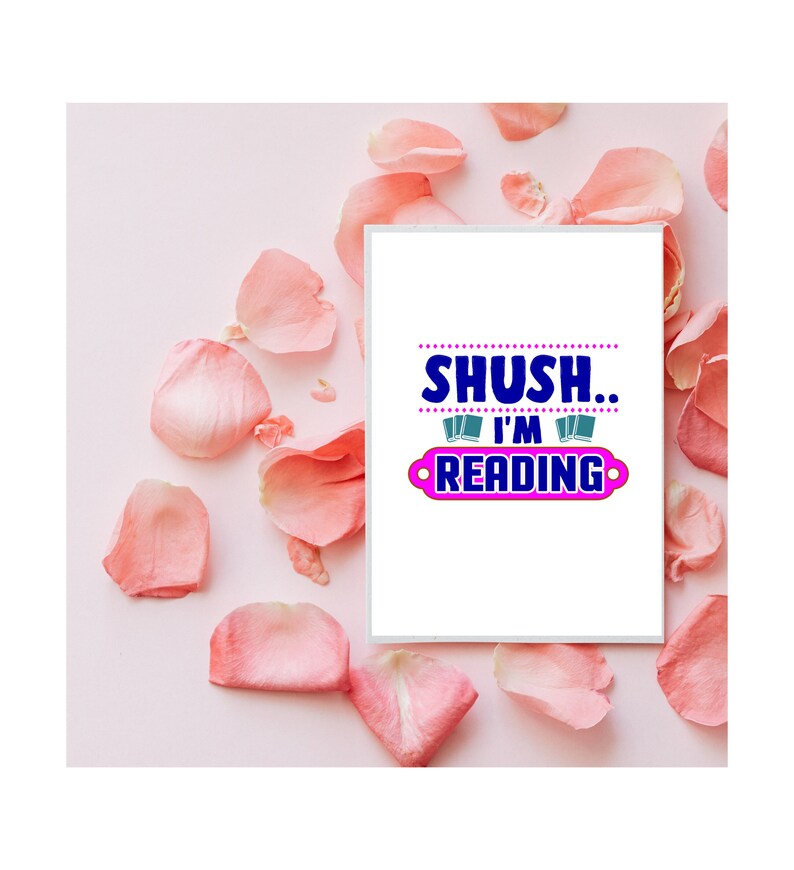 Shush I'm Reading Printable for Booklovers 8x10 Digital by Susan James ...