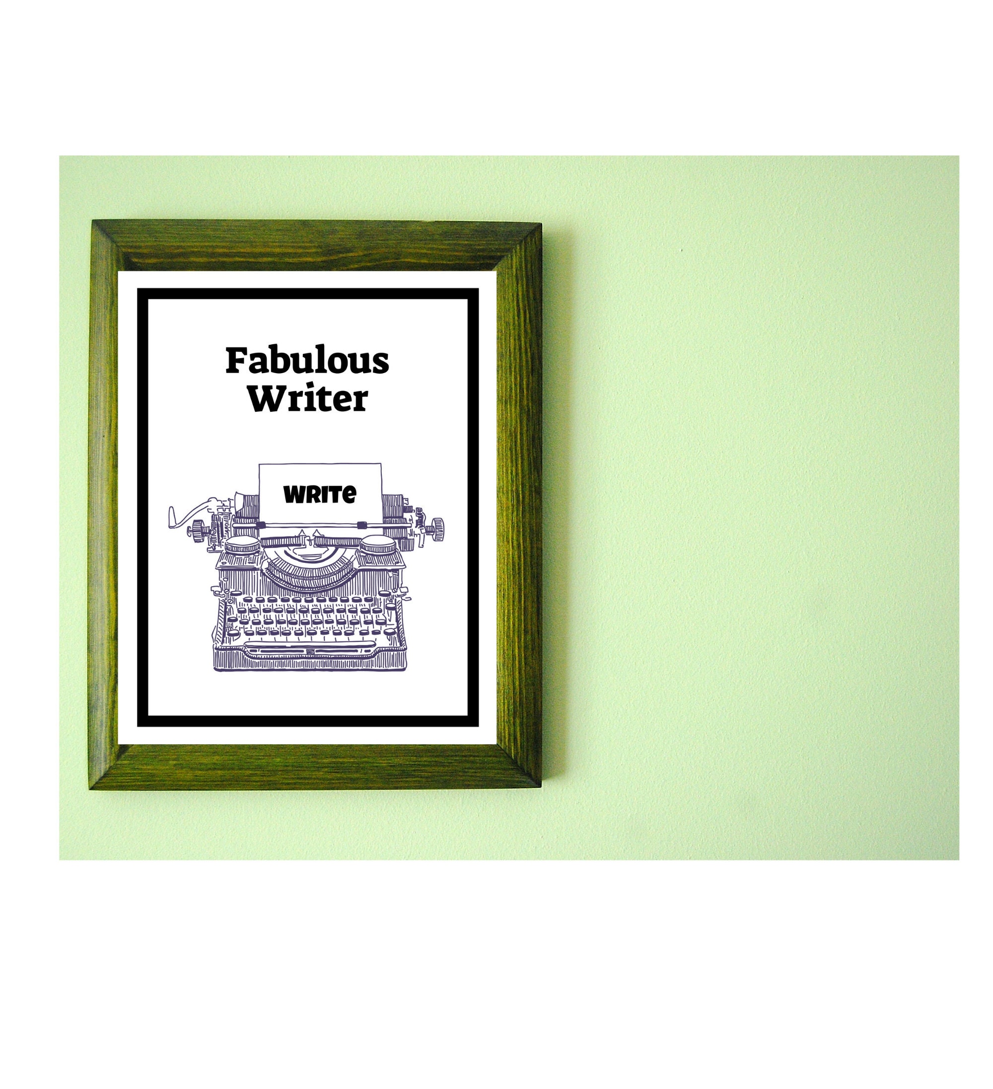 Fabulous Writer 8x10 Printable-writer Visionable-writer Dream Printable ...