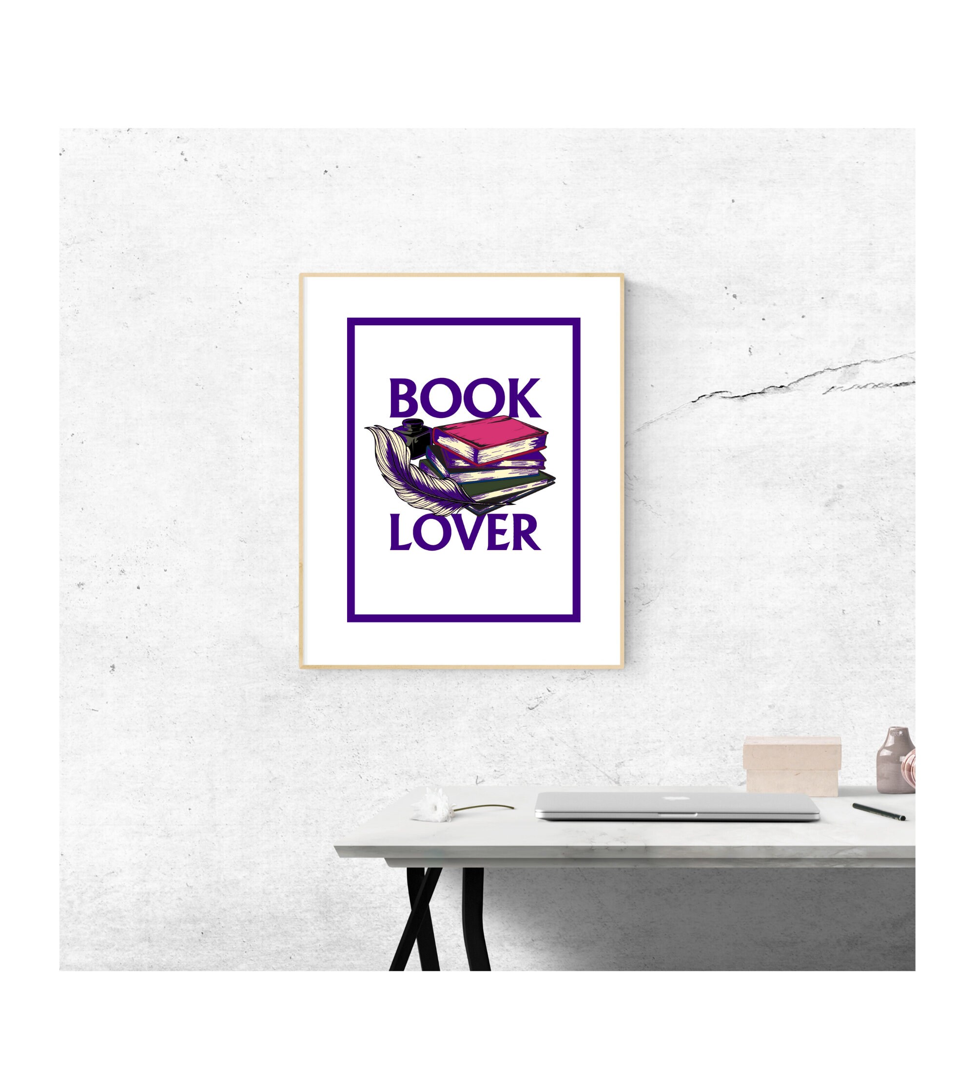 Booklover Printable 8x10 Visual for Readers Booklovers Book Wall Art by ...