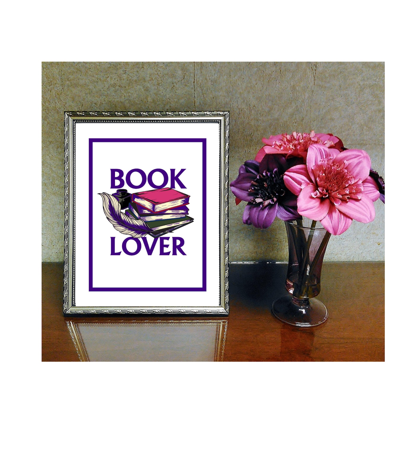 Booklover Printable 8x10 Visual for Readers Booklovers Book - Etsy