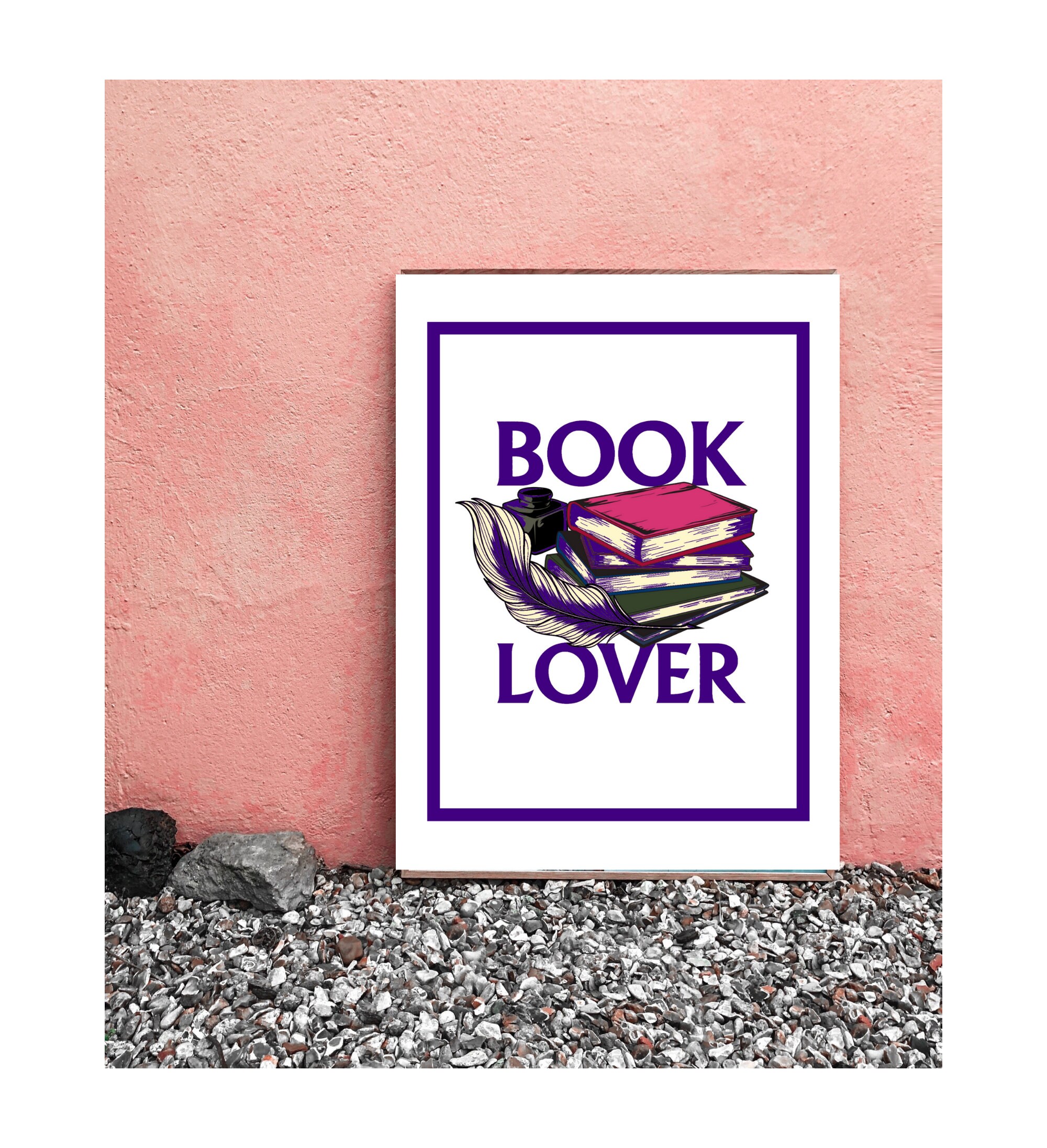 Booklover Printable 8x10 Visual for Readers Booklovers Book Wall Art by ...