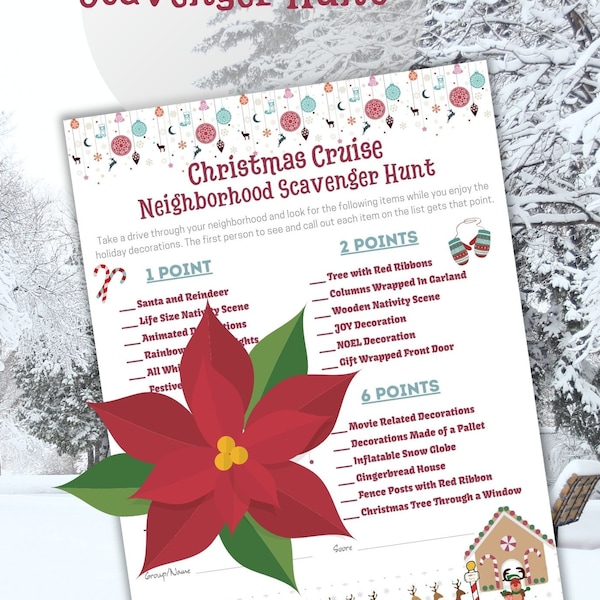 Christmas Scavenger Hunt - Etsy